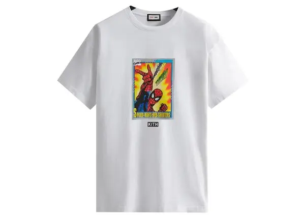 Kith Marvel Spiderman Webshooter Vintage Tee Shirt - White