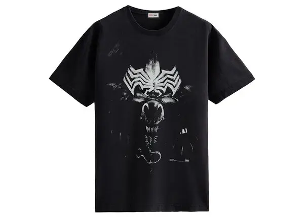 Kith Marvel Spiderman Venom Vintage Tee Shirt - Black