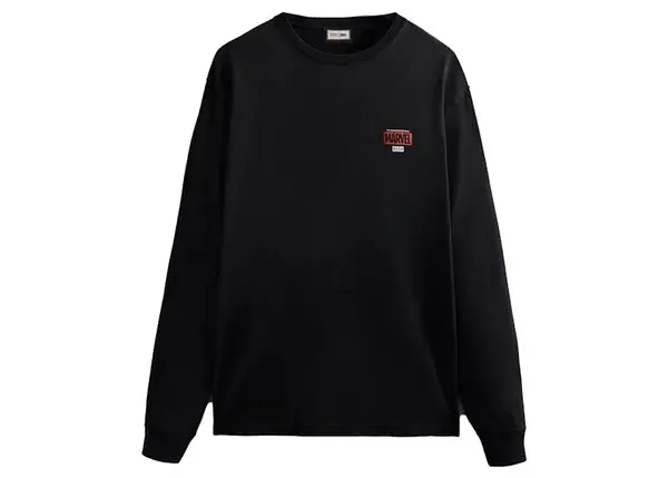 Kith Marvel Spiderman Timeline Long Sleeve Tee Shirt - Black