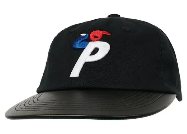 PALACE Faux Leather Bunning Snapback - Black