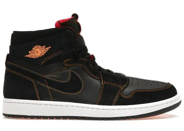 JORDAN 1 High Zoom Air Cmft Sneakers - Black/citrus/fire Red
