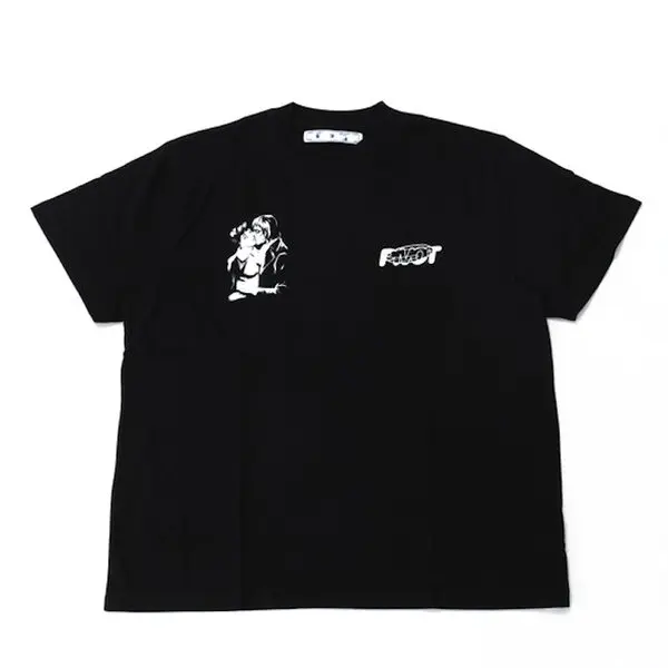 Off-White Kiss 21 Print Tee Shirt - Black
