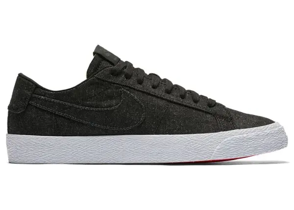 Nike Zoom Blazer Low Sb Canvas Deconstructed Sneakers - Black/anthracite
