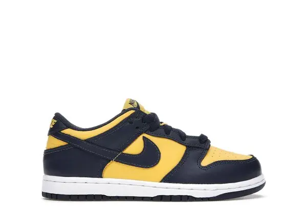 Nike Dunk Low Michigan 2021 Ps - Varsity Maize/midnight Navy Blue/white