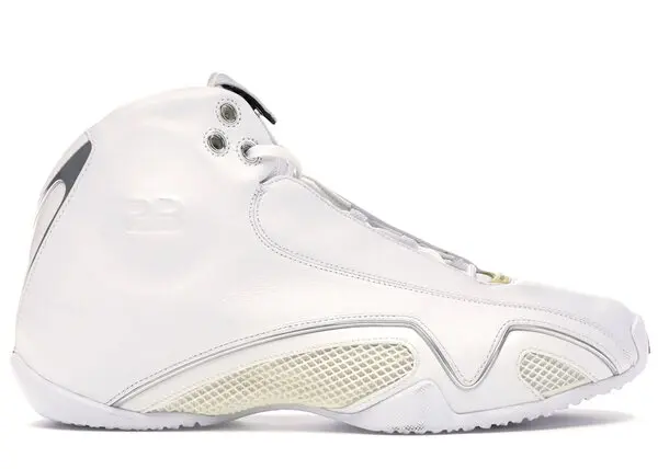JORDAN 21 High-top Sneakers - White/metallic Silver/black