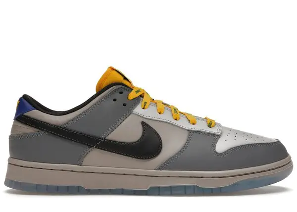 Nike Dunk Low North Carolina A&t Sneakers - Cool Grey/yellow/blue