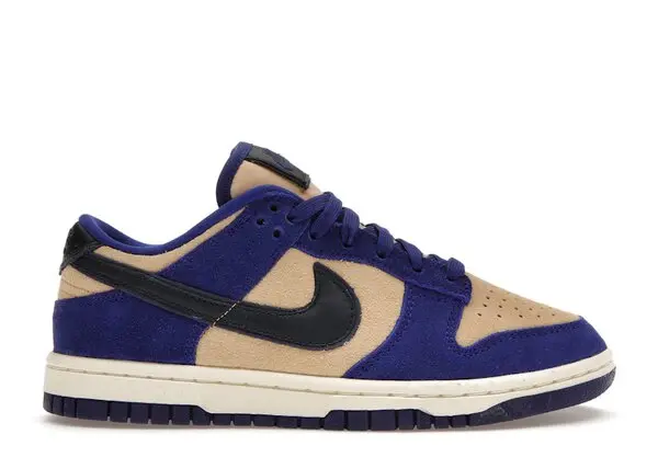 Nike Dunk Low Lx Blue Suede Sneakers
