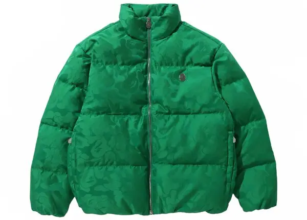 BAPE Tonal Camo Puffer Down Jacket - Green