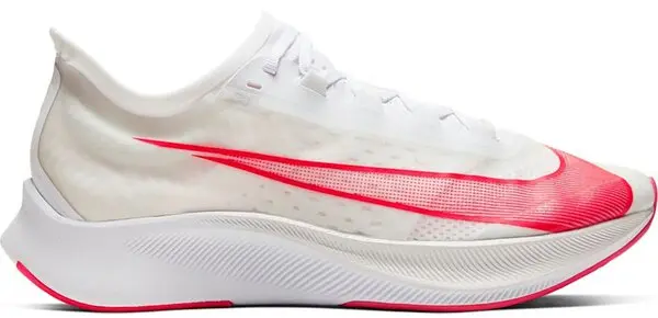 Nike Zoom Fly 3 Sneakers - White/metallic Summit White/laser Crimson