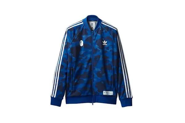 BAPE X Adidas Adicolor Track Top - Blue