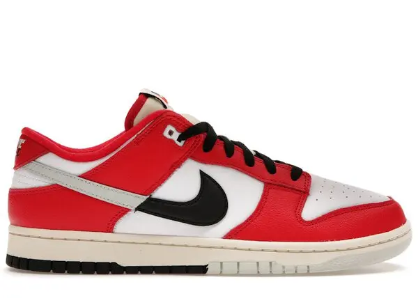Nike Dunk Low Chicago Split Sneakers - University Red/black/light Silver