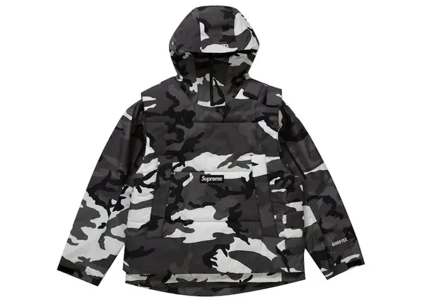 Supreme 2-in-1 Gore-tex Shell Windstopper Vest - Snow Camo