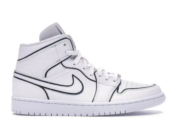 JORDAN 1 Mid Iridescent Reflective Sneakers - White