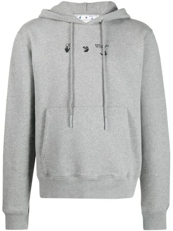 Off-White Marker Hoodie - Grey/blue