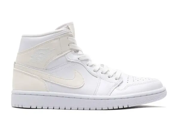 JORDAN 1 Mid Ivory Sneakers - White