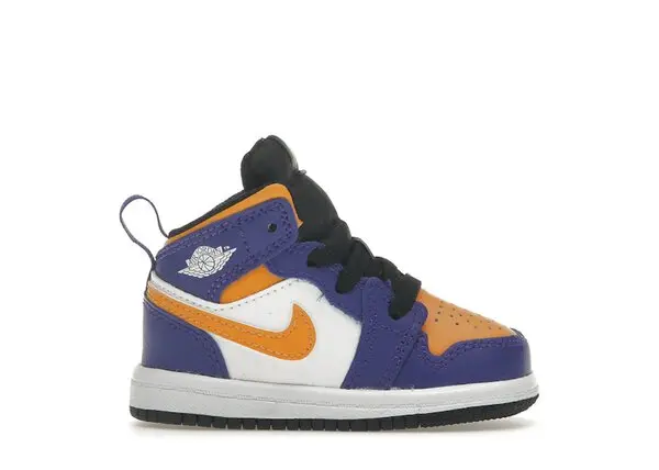 JORDAN 1 Mid Lakers - Dark Concord/taxi/white