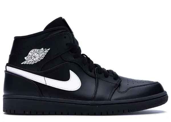 JORDAN 1 Mid - Black/white