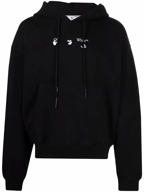 Off-White Marker Hoodie - Black/red