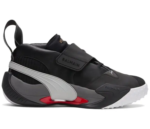 PUMA X Balmain Courtin Sneakers - Black/high Risk Red