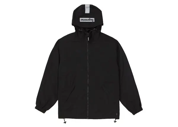 Supreme 2 Tone Zip Up Jacket - Black
