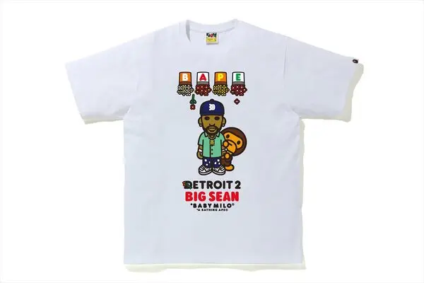 BAPE X Big Sean Detroit 2 Baby Milo Tee Shirt - White