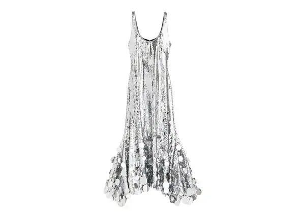 paco rabanne glitter dress Paco Rabanne Ombre Metal Mesh Dress main image 1