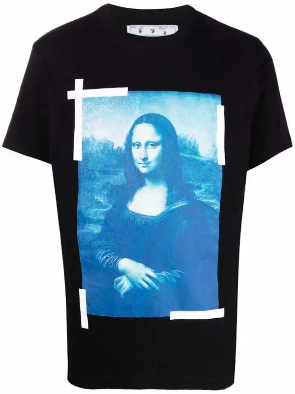 Off-White Monalisa Slim S/S Tee - Black/Blue | Editorialist