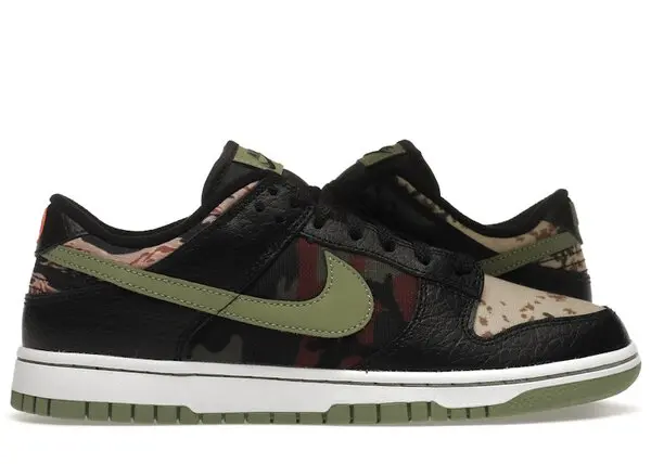 Nike Dunk Low Crazy Camo - Black/multi/olive