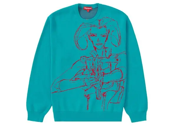 Supreme Aeon Flux Sweater - Cyan