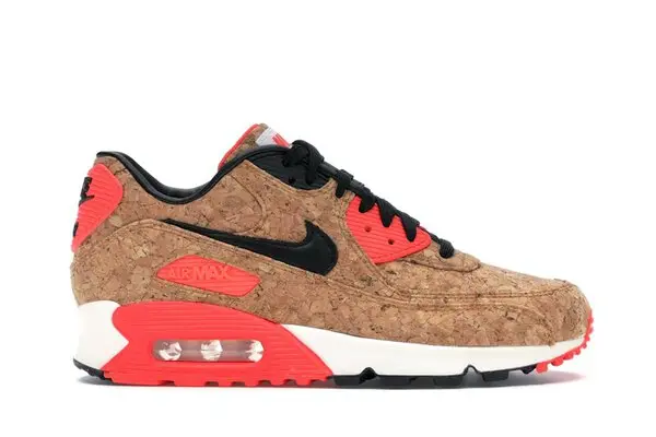 Nike Air Max 90 Cork Sneakers - Bronze/black/infrared