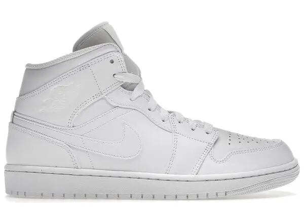 JORDAN 1 Mid Triple Sneakers - White