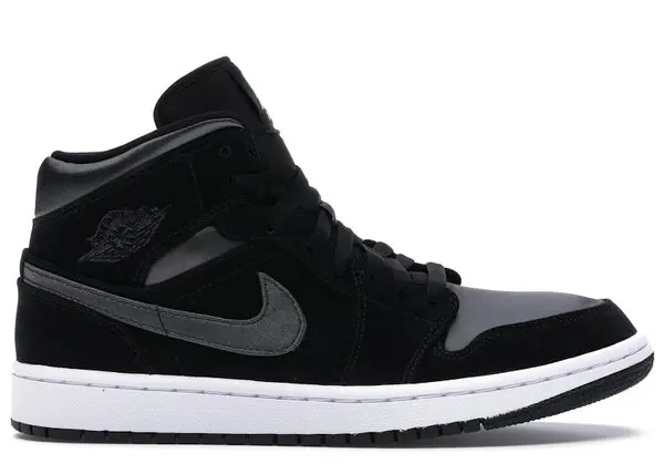 JORDAN 1 Mid Nylon Sneakers - Black/anthracite/white