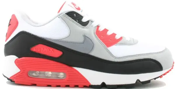 Nike Air Max 90 History Of Air Sneakers - White/cement Grey/infrared