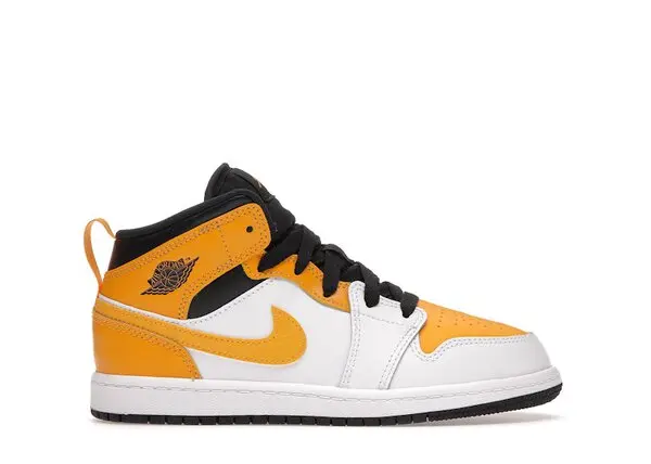 JORDAN Mid Sneakers - White/university Gold/black
