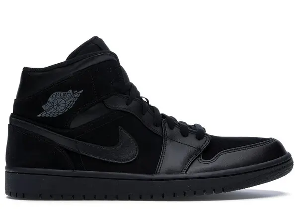 JORDAN 1 Mid-top Sneakers - Black/dark Grey