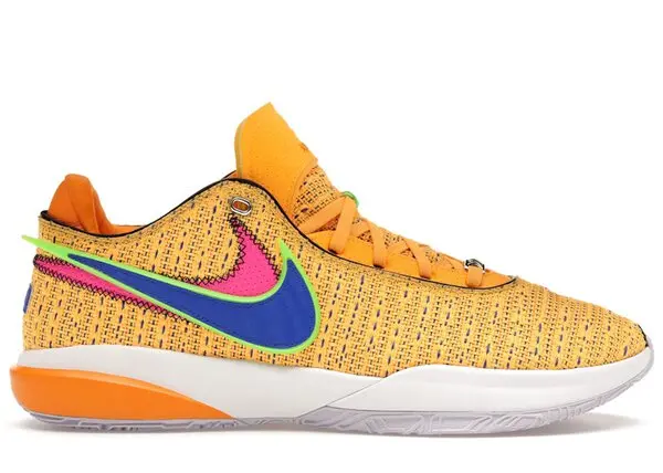 Nike Lebron 20 Sneakers - Laser Orange/racer Blue/hyper Pink