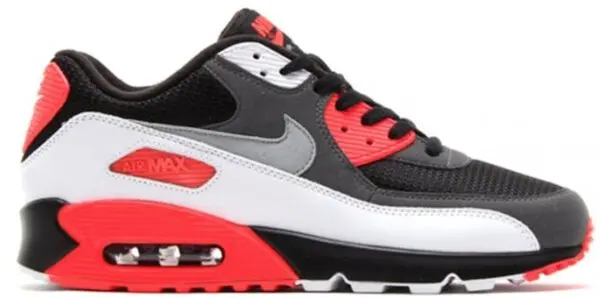 Nike Air Max 90 Reverse Infrared Sneakers - Black/beutral Grey/dark Grey