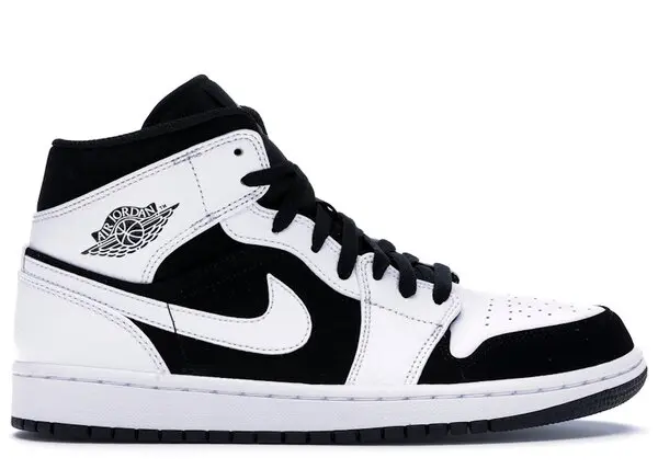 JORDAN 1 Mid Sneakers - White/black