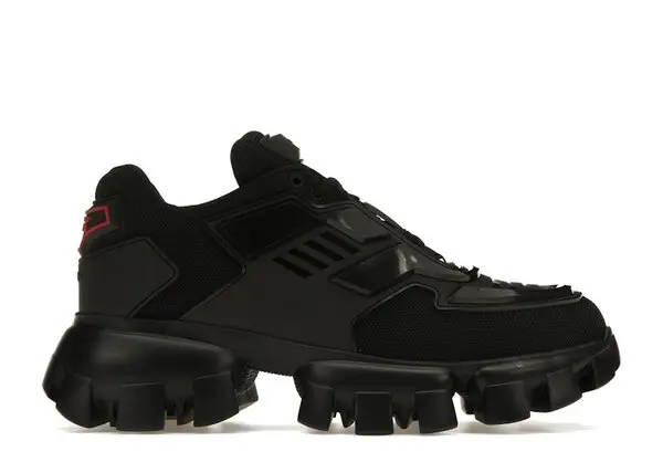 Prada Cloudbust Thunder Sneakers - Black/red