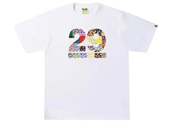 BAPE A Bathing Ape 29th Anniversary Tee Shirt - White