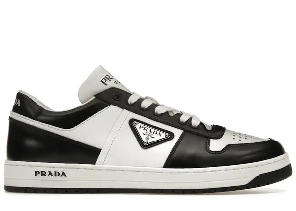 Prada Downtown Low Top Sneakers - White/black