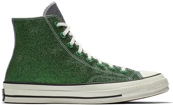 CONVERSE Chuck Taylor All Star '70 Hi Jw Anderson Glitter Gutter Sneakers - Green/black/egret