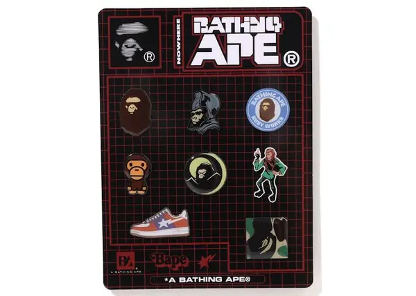 BAPE A Bathing Ape Pins Set