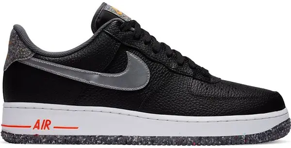 Nike Air Force 1 Crater Grind - Black/metallic Silver/light Smoke Grey