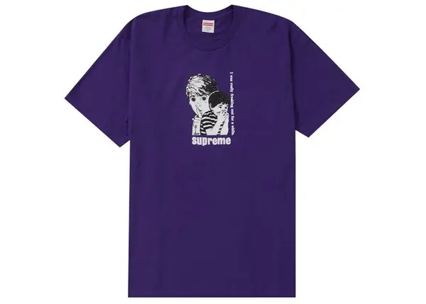 Supreme Freaking Out Tee Shirt - Purple