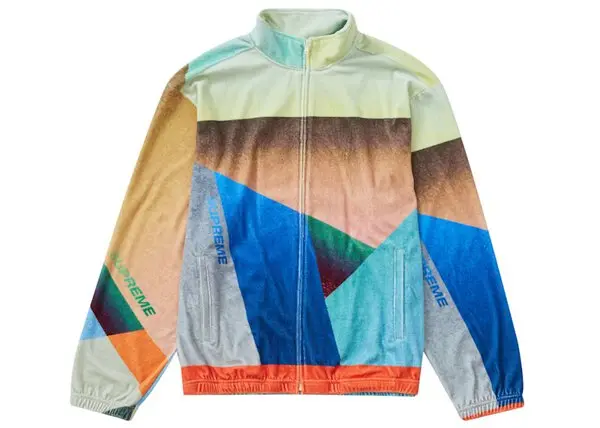 Supreme Geo Velour Track Jacket - Multicolor