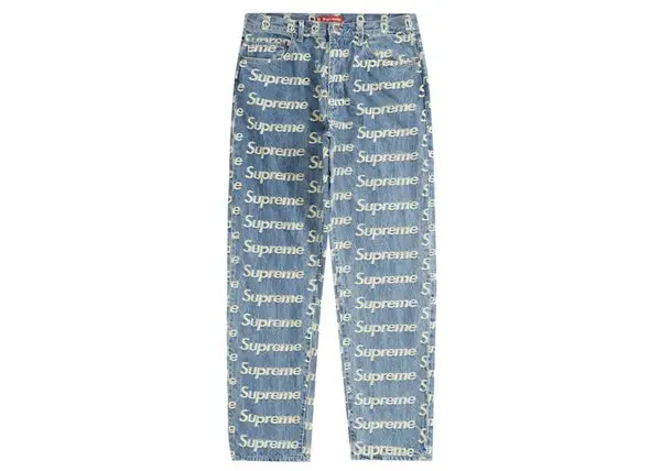 Supreme Frayed Logos Regular Jean