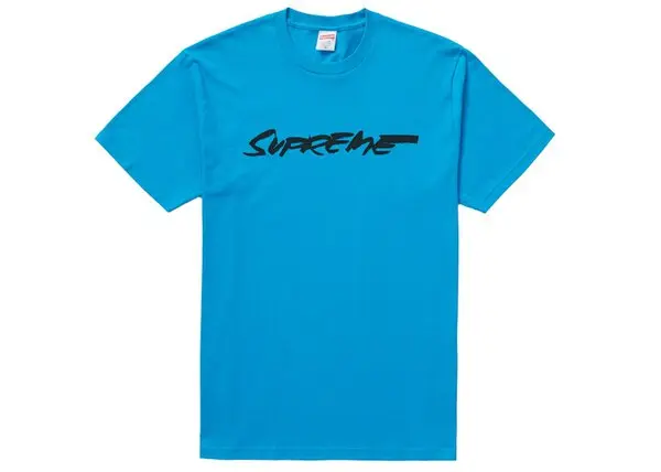 Supreme Futura Logo Tee Shirt - Bright Blue