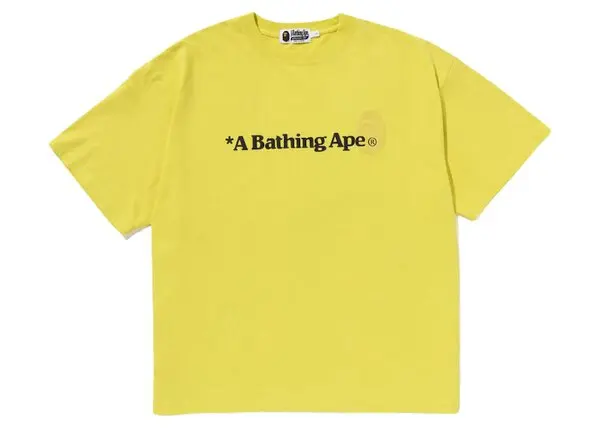 BAPE A Bathing Ape Relaxed Fit Tee Shirt - Yellow