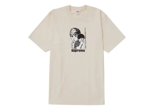 Supreme Freaking Out Tee Shirt - Natural